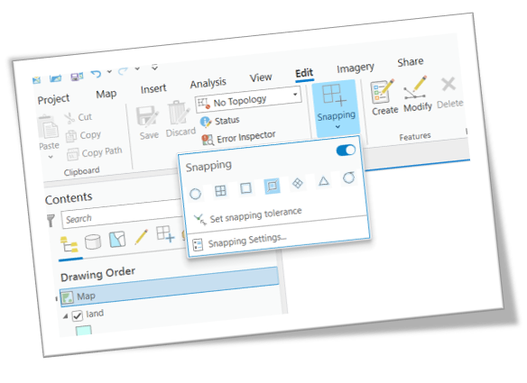 آموزش Snapping در نرم افزار ArcGIS Pro - GISآموز