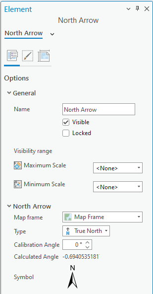 مراحل ساخت جهت شمال نقشه در ArcGIS Pro - GISآموز
