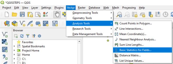 فیلم آموزشی محاسبات آماری فیلد عددی در QGIS