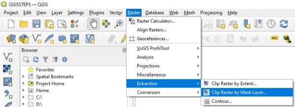 فیلم آموزشی برش عکس رستری در QGIS