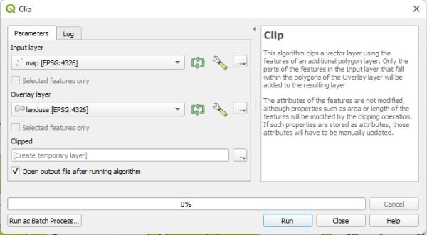 آموزش ابزار Clip در QGIS برای جدا کردن بخشی از نقشه وکتوری