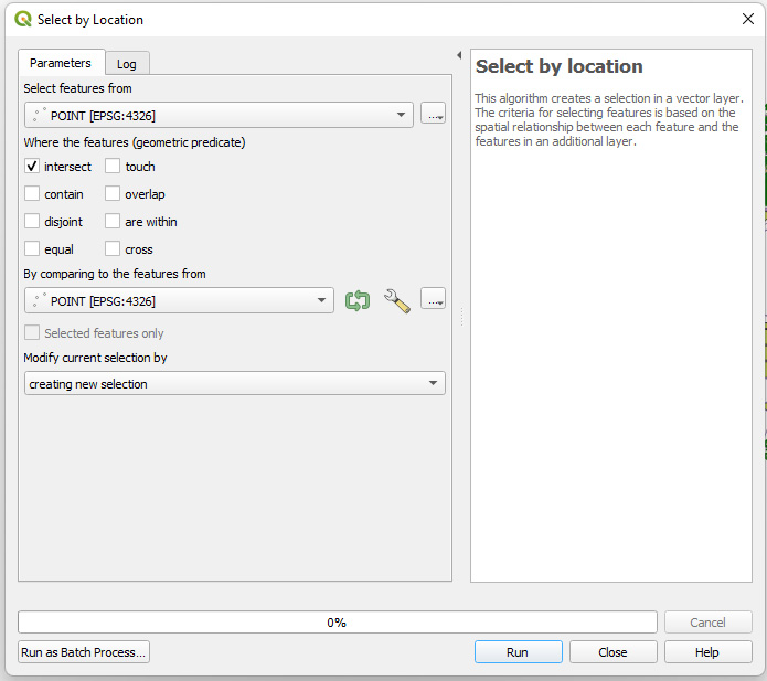 فیلم آموزش انتخاب عوارض بر اساس موقعیت مکانی در QGIS