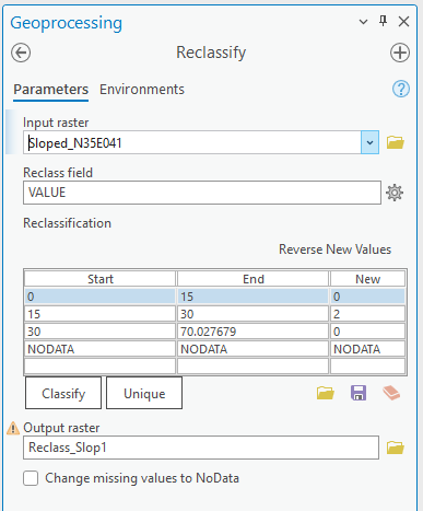 کلاس بندی نقشه شیب در ArcGIS Pro - GISآموز